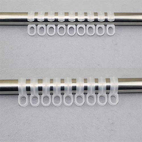 Shikuer Wind Proof Hanger Hook, Anti Slip Clothes Hangers from Drying Rack, Clear Plastic Hook for 1 inch Diameter Rod, Clothes Drying Rack Organizer 10 PCS Laundry Hook Clips Windproof Hanger Buckle
