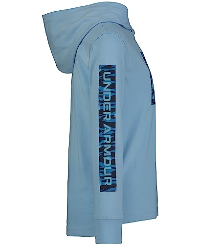 Under Armour Boys Long Sleeve Shirt, Crewneck, Lightweight and Breathable, Blizzard - Hoodie, 6 US