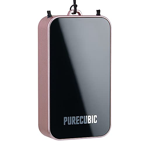 Purecubic Rose Gold Mini Necklace Personal Air Purifier USB Cable Color Home Travel No Filter
