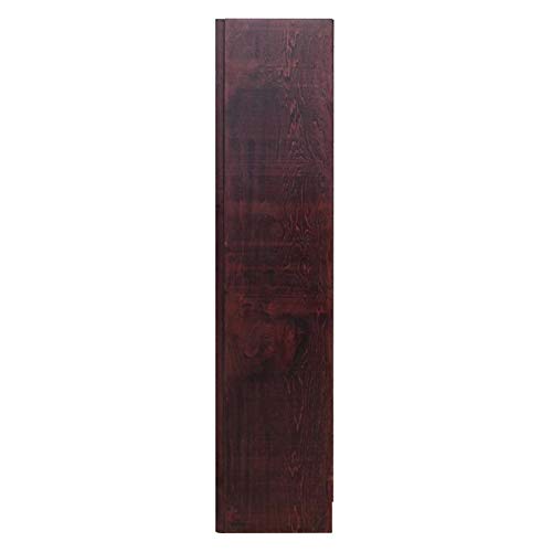 BOWERY HILL Traditional 48" Tall 4-Shelf Wood Bookcase in Cherry