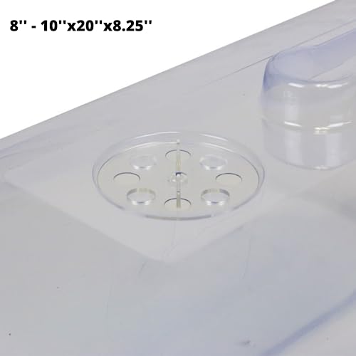 AGROVISTA High Standard Dome - Propagation, 2", 7", 8", 12", 10''x20', Clear Plastic Tall Domes, Perfect Environment for Your Cuttings and Seedlings (2'' - 10''x20''x2'')