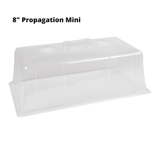 AGROVISTA High Standard Dome - Propagation, 2", 7", 8", 12", 10''x20', Clear Plastic Tall Domes, Perfect Environment for Your Cuttings and Seedlings (2'' - 10''x20''x2'')