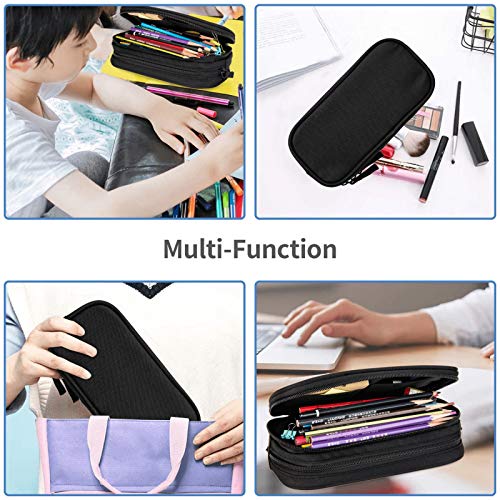 Blue Astronaut.webp Pencil Case Large Capacity Zipper Pouch Holder for High Middle Primary Student Aesthetic Teen Girl Boy Office Men Women Adults Portable