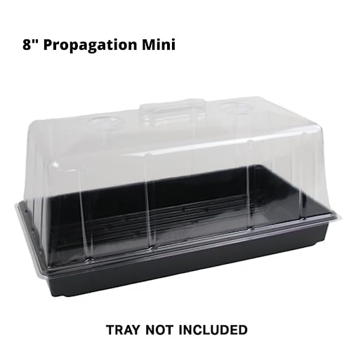 AGROVISTA High Standard Dome - Propagation, 2", 7", 8", 12", 10''x20', Clear Plastic Tall Domes, Perfect Environment for Your Cuttings and Seedlings (2'' - 10''x20''x2'')