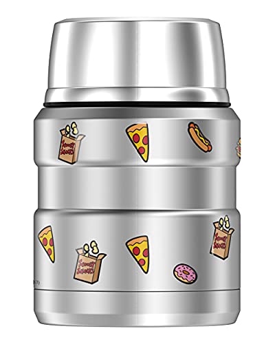 THERMOS Scooby-Doo Scooby And Shaggy Snacks STAINLESS KING Stainless Steel Food Jar with Folding Spoon, Vacuum insulated & Double Wall, 16oz