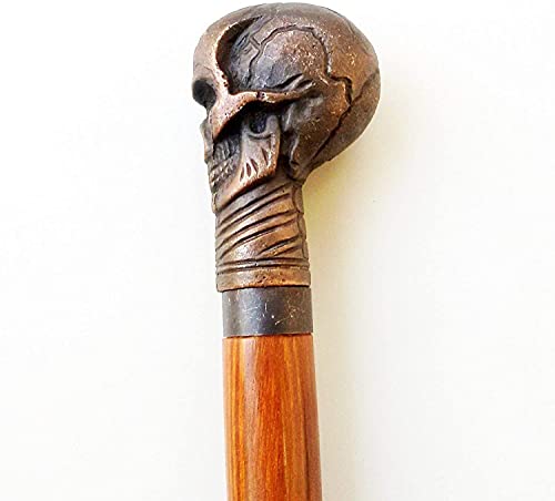 Halloween Brass Wooden Walking Cane Golden Finish Lion Brass Handle Walking Stick Unique Vintage Look Decorative Walking Sticks for Gentleman|