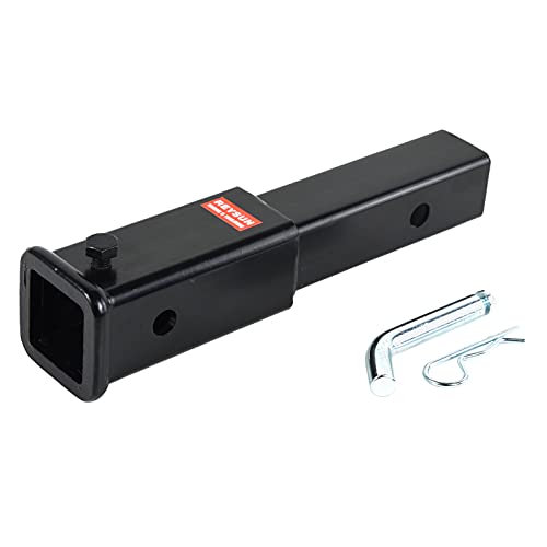 REYSUN Receiver Tube 864336 Trailer Hitch Extender 8-1/2 inch Extension, Fits 2 inch Hitch Receiver, 3,500lbs G.T.W, Hitch Pin and Clip Included…