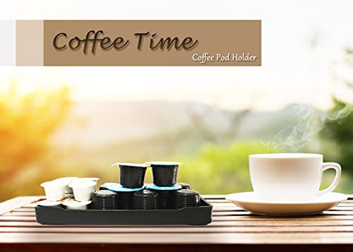 VCREATC Small Black Mini Tray (8 inch x 4 inch) for Kitchen Counter, Bathroom for Vanity Items, Coffee Accessory, Bar, Serving Seasoning, Salt and Pepper, Soap, Perfume or Display Use.