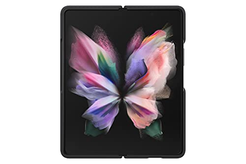 Samsung Electronics Galaxy Z Fold 3 Phone Case, Silicone Protective Cover, Heavy Duty, Shockproof Smartphone Protector, US Version, Black,EF-PF926TBEGUS