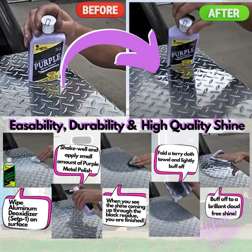 California Custom The Original Purple Metal Polish 12 oz, Great for Polish Aluminum, Chrome, Brass and Even Plastic. Bring Back That Shine! (3)