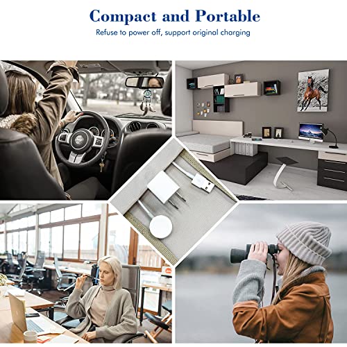 Compatible with 3.3FT Apple Watch Charger iWatch Charging Cable with USB Wall Charger Travel Plug Adapter for Portable Apple Watch Charger Cable Compatible with Apple Watch Series 8/7/SE/6/5/4/3/2/1