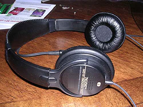 V-MOTA Earpads Compatible with DENON AH-D100 AH-D210 AHD100 AHD210 Digital Headphones,Replacement Leather Cushions Repair Parts (1 Pair)