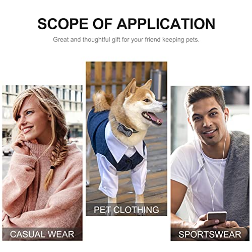 Balacoo 10pcs Wooden Pet Apparel Hangers Pet Clothes Hangers Pet Drying Rack Hangers Dog Clothing Hanging Rack Ultra Thin Space Saving Hook (14x14cm)