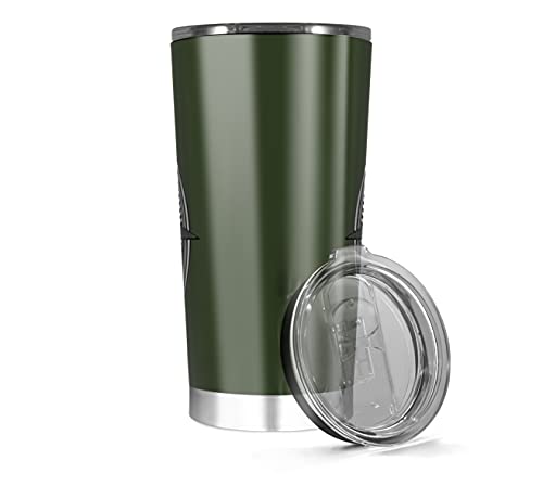 Stainless Steel Insulated Tumbler 20oz 30oz Stargate Cold Command Iced Coffee Tea Wine Hot Funny Travel Cups Mugs For Men Women, White, 20, 30oz