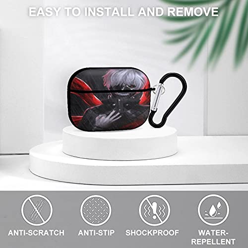 Anime Printing for AirPods Pro Case, Whole Body Printing Shockproof Protective Cover Case with Keychain Compatible with AirPods Pro