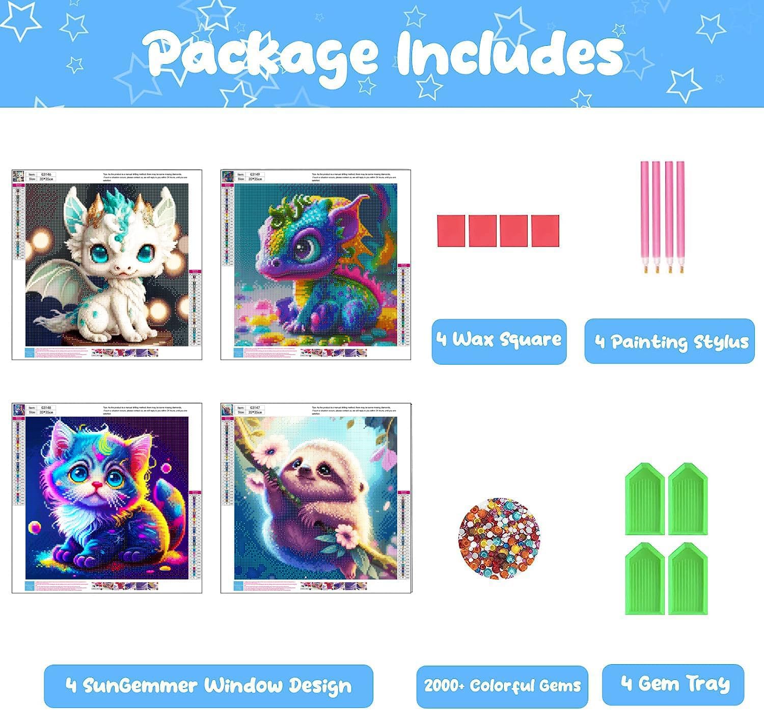 Fuinkqe Diamond Painting Kits