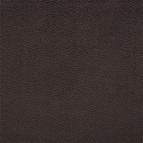 Pemberly Row 18.5" Contemporary Microfiber Upholstered Tufted Sofa in Chocolate