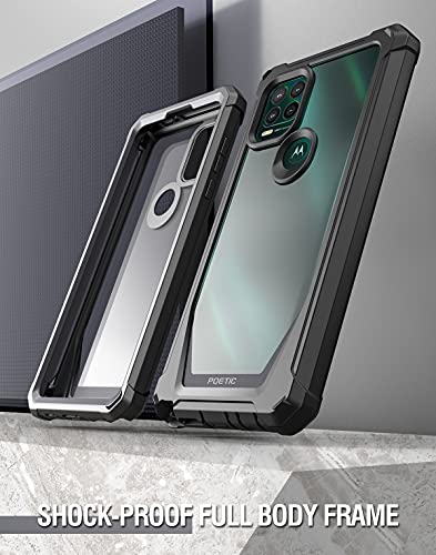Poetic Guardian Series Case Designed for Moto G Stylus 5G (2021), Model # XT2131,Full-Body Hybrid Shockproof Bumper Cover with Built-in Screen Protector, Black
