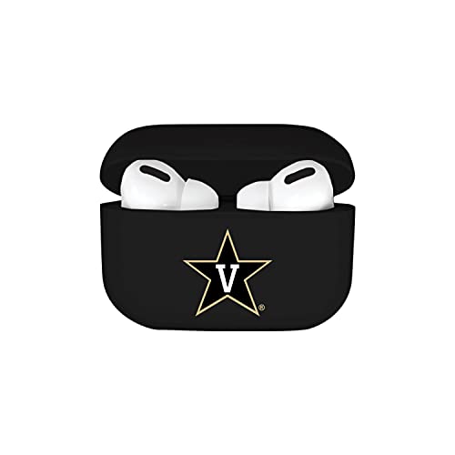 OTM Essentials Officially Licensed Vanderbilt University Commodores Earbuds Case - Black - Compatible with AirPods PRO