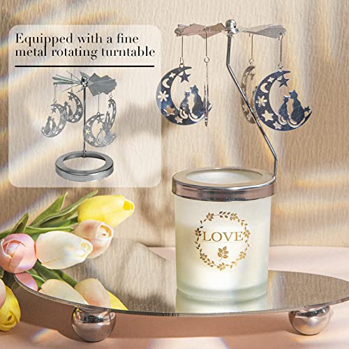 Scented Candles Gift Set for Women: Aromatherapy Candles for Home Rose Scented Natural Soy Wax Jar Candle Sets 2 Pack 6oz 40 Hour Burn Time Use for Stress Relief Relaxation Bath Yoga Birthday