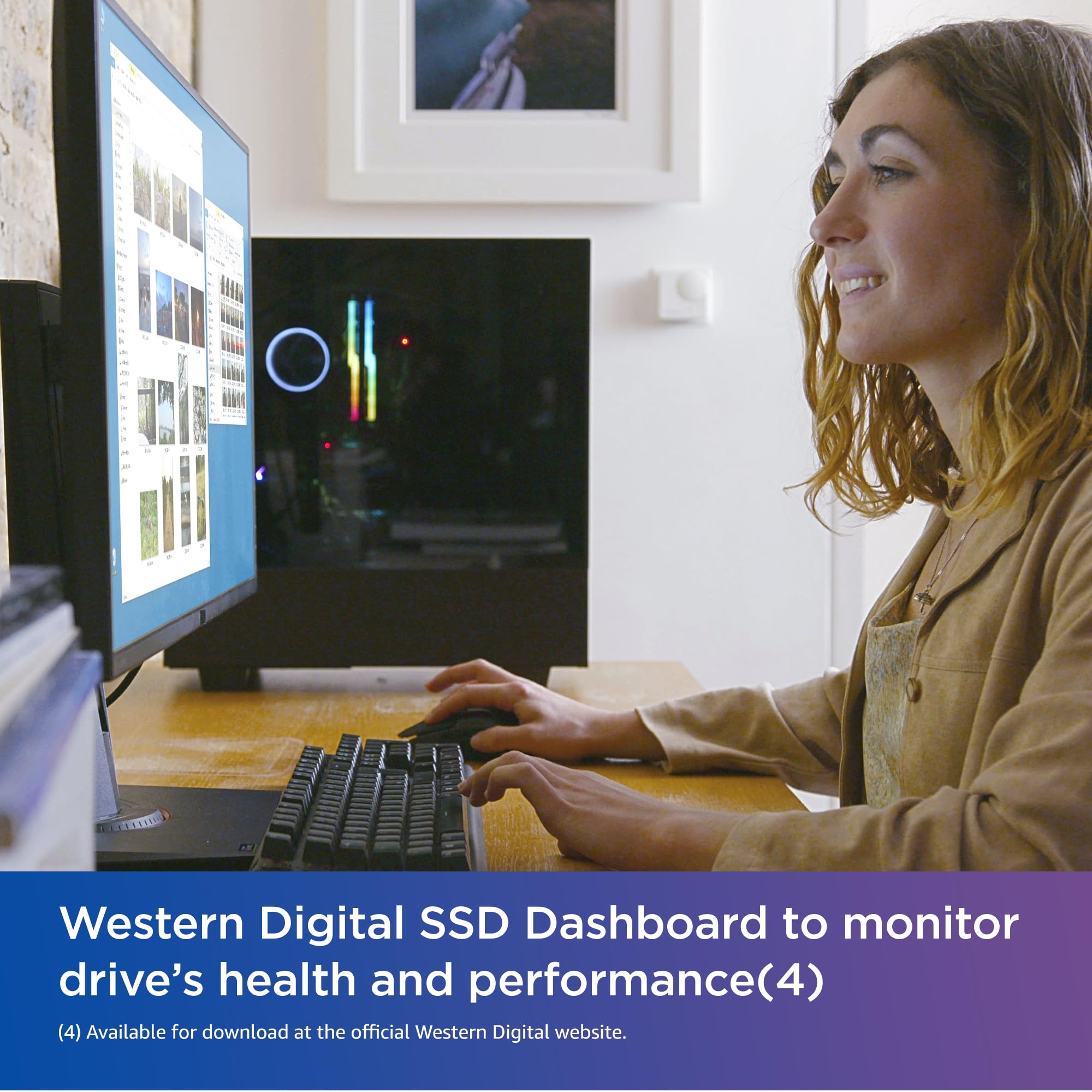 Western Digital 2TB WD Blue SN580 NVMe Internal Solid State Drive SSD - Gen4 x4 PCIe 16Gb/s, M.2 2280, Up to 4,150 MB/s - WDS200T3B0E