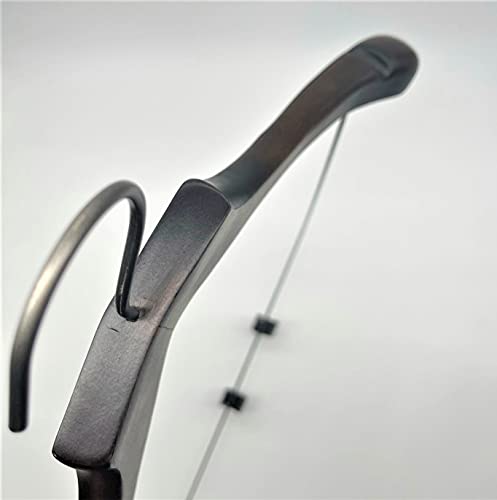 NAHANCO 17β Dark Wood Display Hanger with 16" Drop Bar, Gunmetal Clips - 12/Carton
