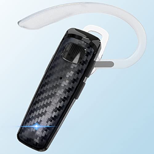 Bluetooth Headset,CVC8.0 Bluetooth Earpiece,16Hrs Talk Time Wireless Handsfree Headset Noise Cancelling Single Ear Bluetooth Headsets for Office/Workout/Driving,Compatible with iPhone ＆ Android-bk