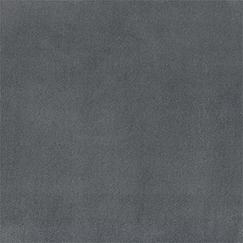 Pemberly Row 84" Velvet Roll Arm Sofa with Tufted Nailhead Upholstery, 3 Seater Fabric Couch Furniture for Home Living Room, Dark Gray