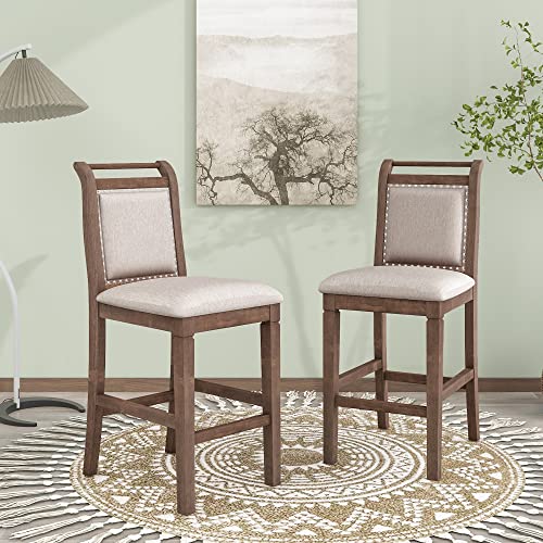 RUNNA 3-Piece Wood Kitchen Table Set, Drop Leaf Table Set with 2 X-Back Chairs for Small Places