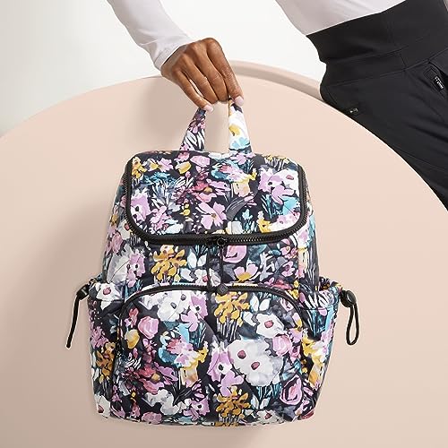 Vera Bradley Women's Featherweight Backpack Bookbag, Rose Quartz, One Size