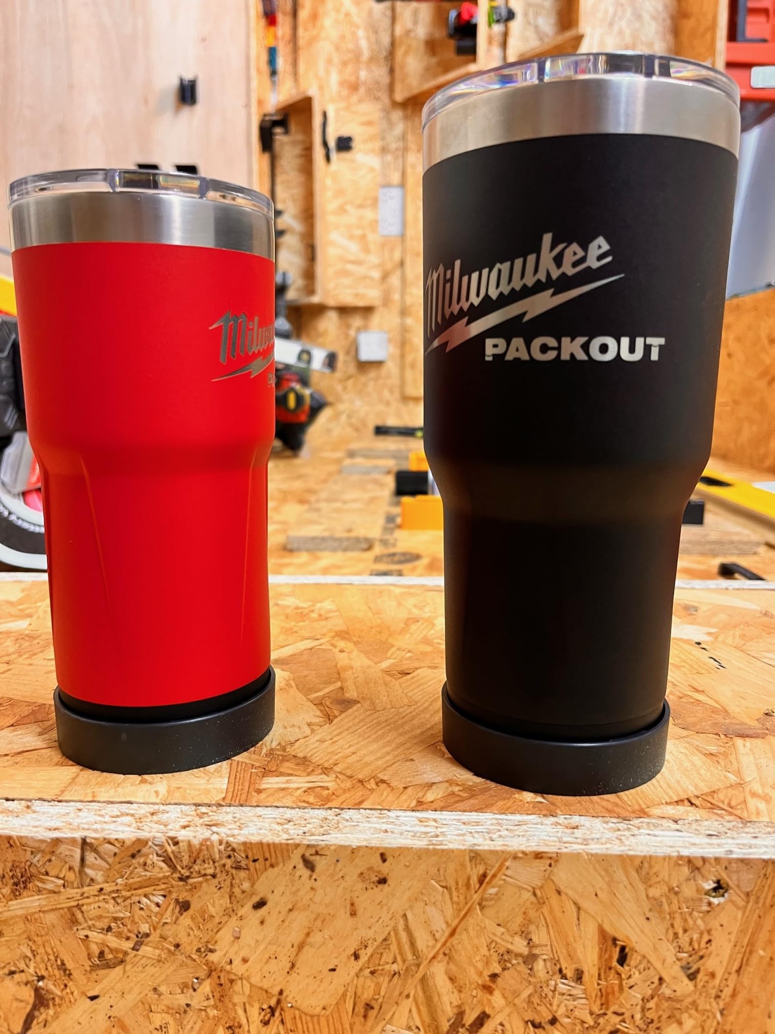 StealthMounts Mount for Packout Tumbler | Compatible with 20oz & 30oz Milwaukee Tumblers | 1 Black Cup Holder Included | Made in the UK