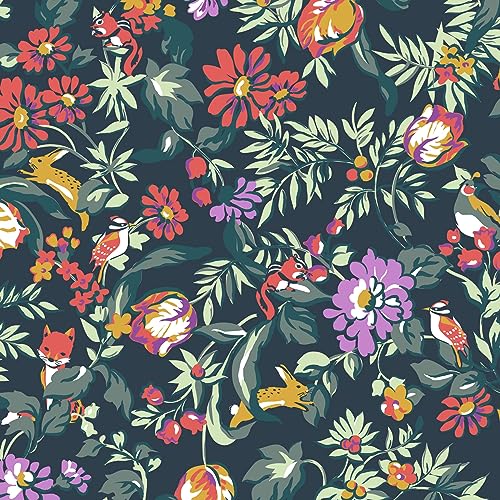 Vera Bradley Plush Fleece Travel Blanket with Trolley Sleeve, Fresh-Cut Floral Critters