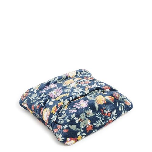 Vera Bradley Plush Fleece Travel Blanket with Trolley Sleeve, Fresh-Cut Floral Critters