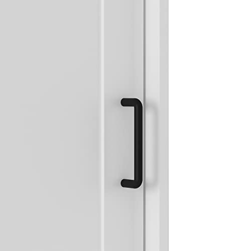 Homsee Shoe Storage Cabinet with 2 Sliding Doors, Wooden 4-Tier Shoe Rack Organizer for Entryway, White (31.5”L x 13.8”W x 40”H)