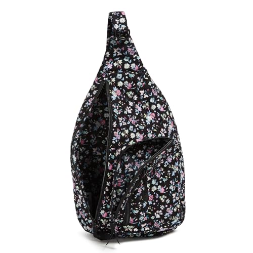 Vera Bradley Women's Cotton Sling Backpack, Botanical Ditsy, One Size