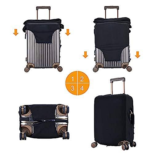 Dudietry Suitcase protector cover tsa approved luggage cover for Suitcase Washable Suitcase Protector Anti-scratch Suitcase cover Large African American Black Girl