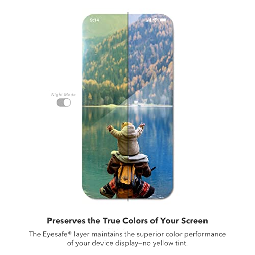 ZAGG InvisibleShield Glass Elite VisionGuard Screen Protector for Apple iPhone 14/ 13/ 13 Pro - 5X Stronger, Blue-Light Protection, Anti-Fingerprint Technology, Easy to Install