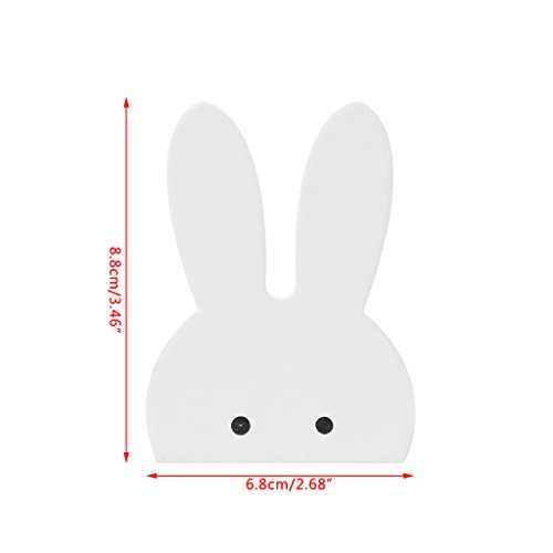 zgs78hh Cute Bunny Hook, Wooden Clothes Hanger, Wall Decor Children Bedroom Pendant