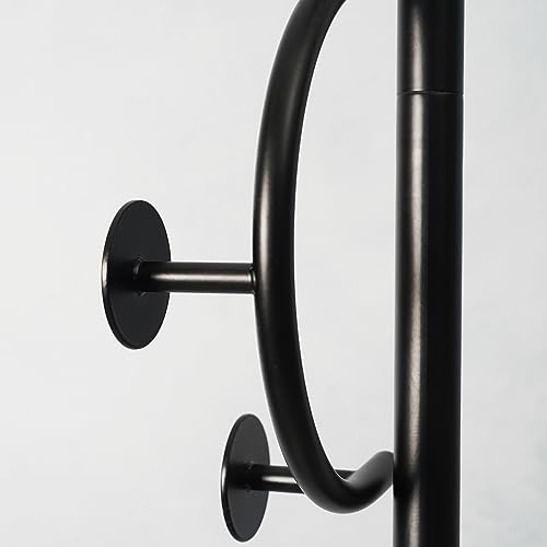 Coat Rack - Coat Racks Free Standing-Metal Standing Coat Rack with Slate Base, 8 Hooks,Perfect for Hanging Jackets, Bags, Umbrellas etc. an Ideal Coat Tree for Entryways, Living Rooms, and Bed Rooms