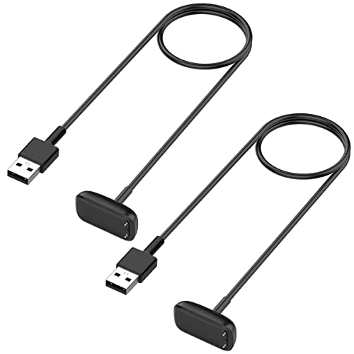 Charger for Fitbit Charge 5 / Fitbit Luxe Fitness Tracker, Replacement Charging Cable Cord Accessories for Fitbit Luxe/Charge 5 [2-Pack, 3.3ft/1m]