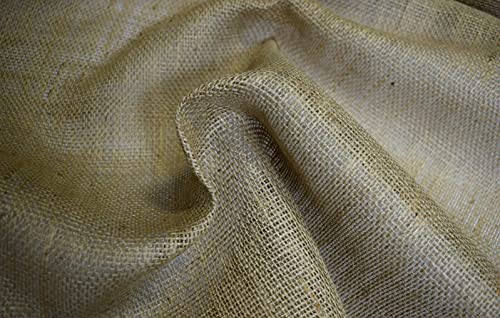 USA Fabric Store Burlap Natural Jute Fabric 10 Oz 72" Wide by The Yard Premium Vintage Upholstery