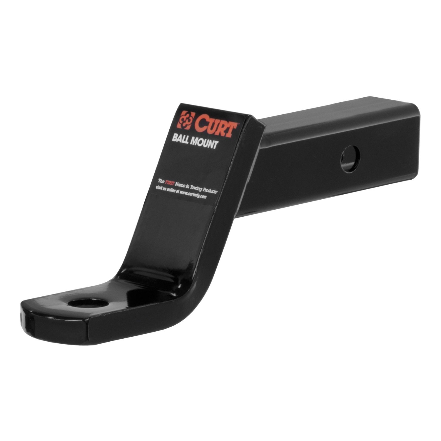 CURT 45050 Class 3 Trailer Hitch Ball Mount, Fits 2-Inch Receiver, 7,500 lbs, 1-Inch Hole, 4-Inch Drop, 2-In Rise