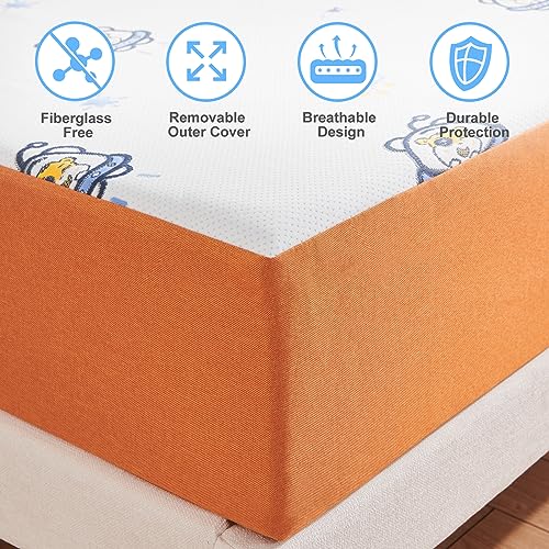 Molblly Twin Mattress, 8 Inch Memory Foam Mattress in a Box, Breathable Bed Comfortable Mattress for Cooler Sleep Supportive & Pressure Relief, Twin Size Bed, 39" X 75" X 8"