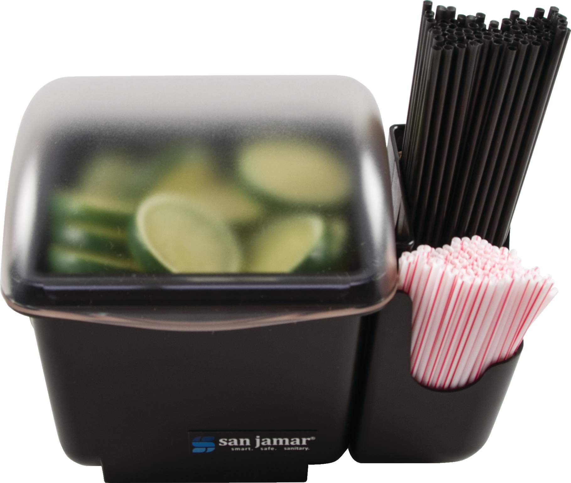 San Jamar BD2002 Mini Dome Garnish Center with Chillable Tray, 1qt Capacity