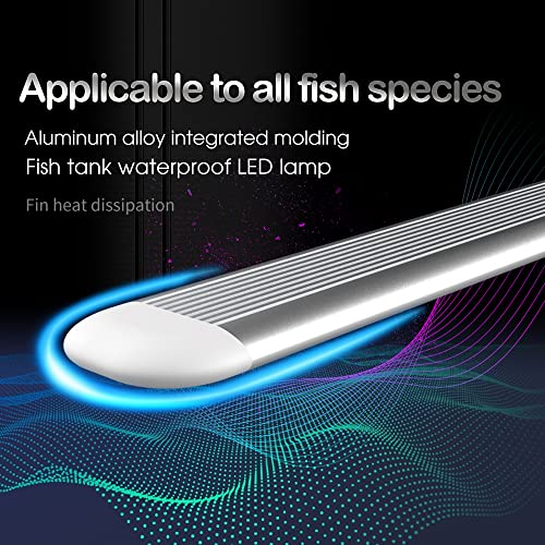 Super Slim LED Aquarium Lighting Aquatic Plant Light , Extensible Waterproof Clip on Lamp for Fish Tank (LY1017D(6.7in/5W))