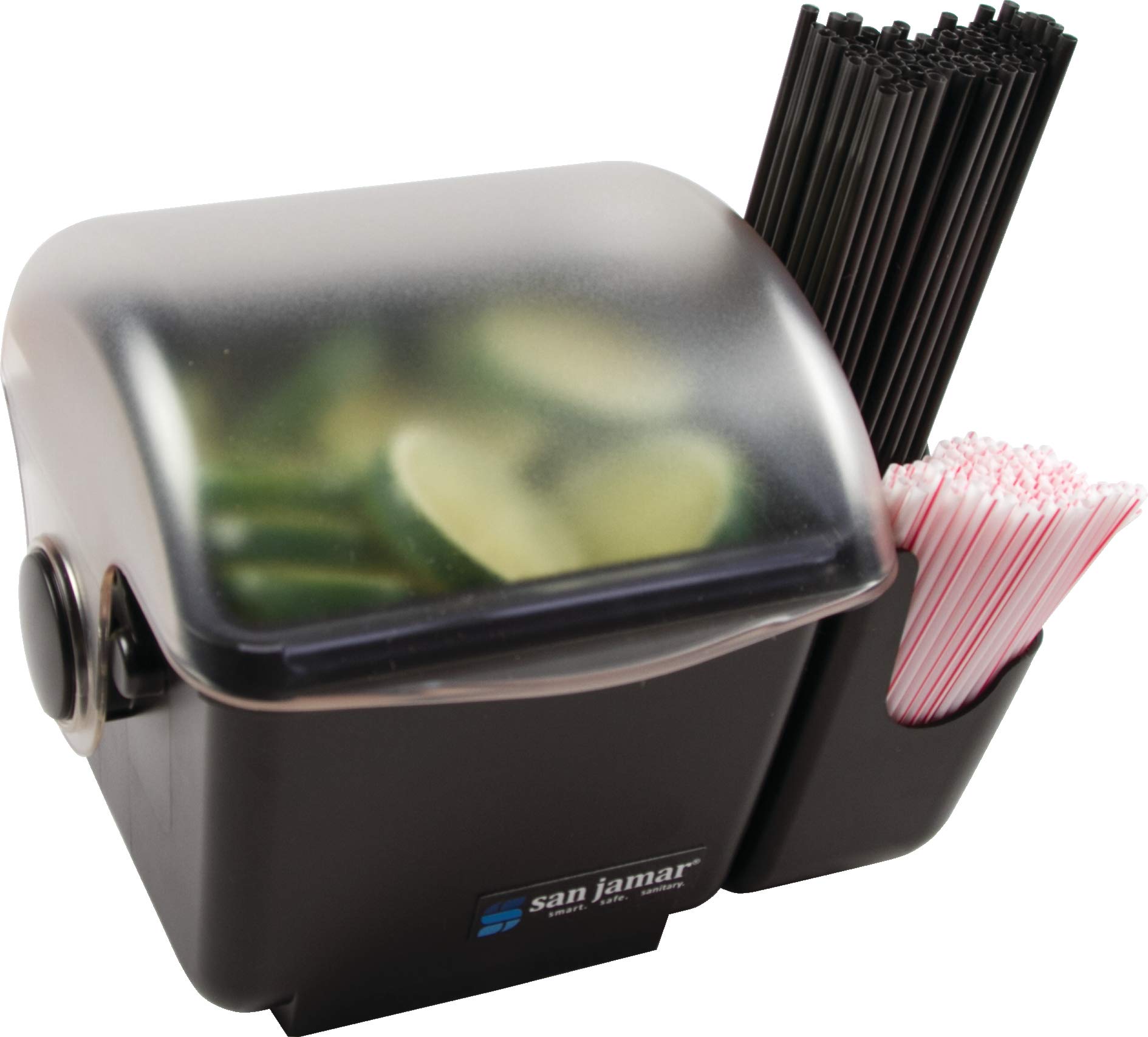 San Jamar BD2002 Mini Dome Garnish Center with Chillable Tray, 1qt Capacity