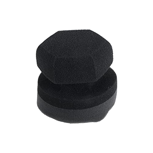 AuInLand Tire Dressing Applicator Tire Shine Applicator Dressing Pad Car Detailing Foam Sponge Tire Cleaner Sponge, 10 Packs
