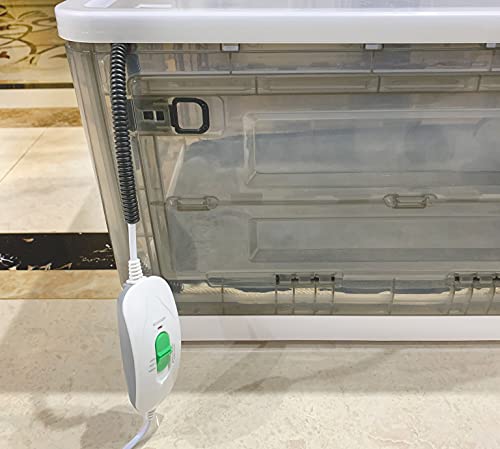 HKDQ Puppy Incubator, Pet Incubator Box Large PET Brooder Nursery,Nebulization Box,Kitten Incubator,Incubator for Puppies with Pet Heating Pad and Pet Medicine Feeder(55L)