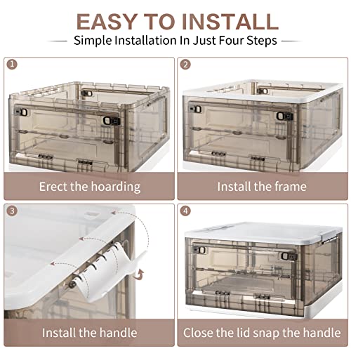 HKDQ Puppy Incubator, Pet Incubator Box Large PET Brooder Nursery,Nebulization Box,Kitten Incubator,Incubator for Puppies with Pet Heating Pad and Pet Medicine Feeder(55L)