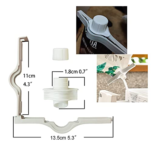 6 PCS Pouring clips Pyyxzjup Package Clips with Pour Spout for Sealing Packaged items such as coffee,sugar,cereal,washing powder,whipping cream with A sealing rotation cover